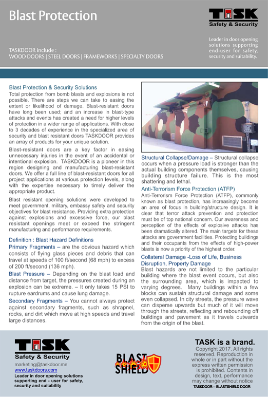 Customer Resources-Wood and Steel Doors Solutions-TASKDOOR