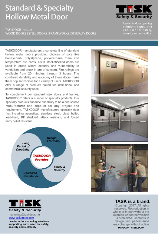 Customer Resources-Wood and Steel Doors Solutions-TASKDOOR